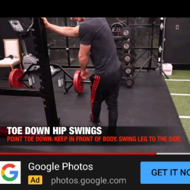 Toe Down Hip Swings by Annette Garza - Exercise How-to - Skimble