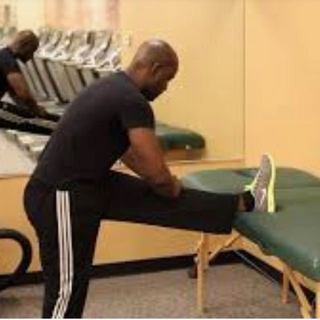 Hamstring Table Stretch by Gabi Wolosik - Exercise How-to - Skimble