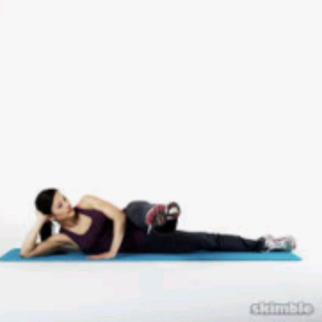 Left Lying Leg Raise with Forward Toe Taps by Millie R. - Exercise How ...