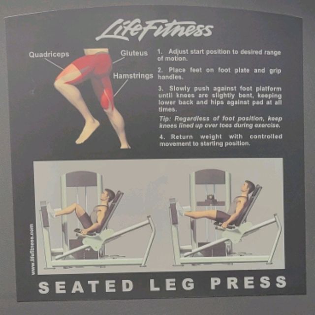 Seated Leg Press - Free Leg Workout by Jazmin R. - Skimble