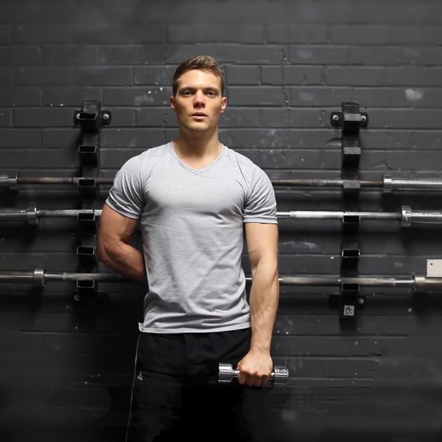 One Arm Front Raise (L) - Exercise How-to - Workout Trainer by Skimble