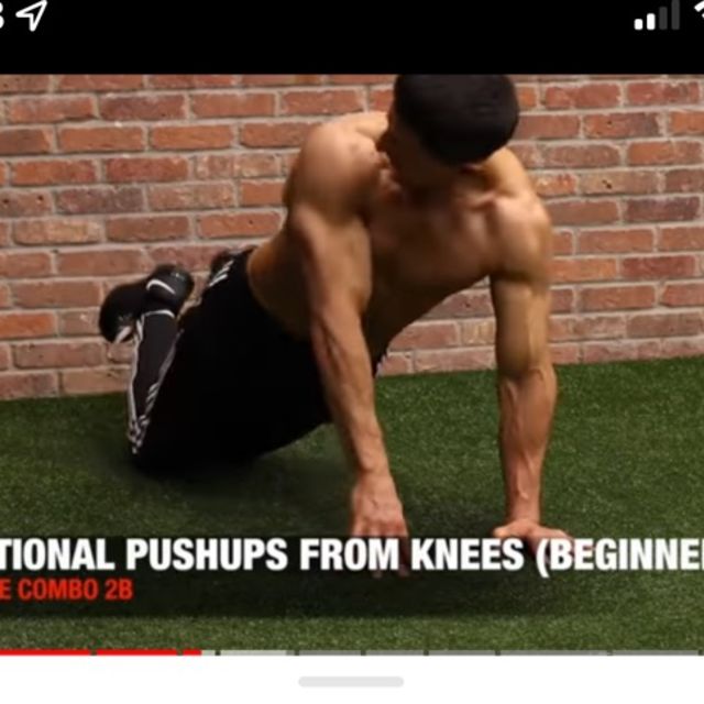 Knee Rotational Pushups by Rabih Haddad - Exercise How-to - Skimble