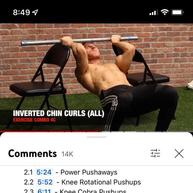 Inverted Chin Curls by Rabih Haddad - Exercise How-to - Skimble