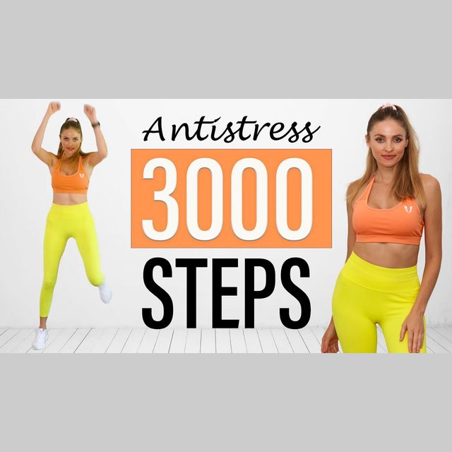 Antistress 3000 Step Challenge / NO REPEAT Fast Pace Walking Workout At ...