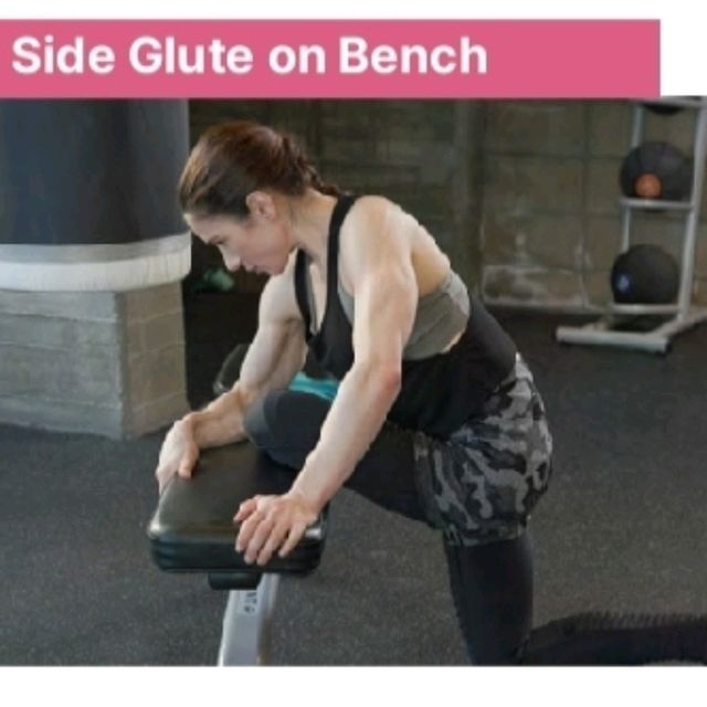 Side Glute On Bench por Christina H. - Ejercicio Cómo hacerlo - Skimble