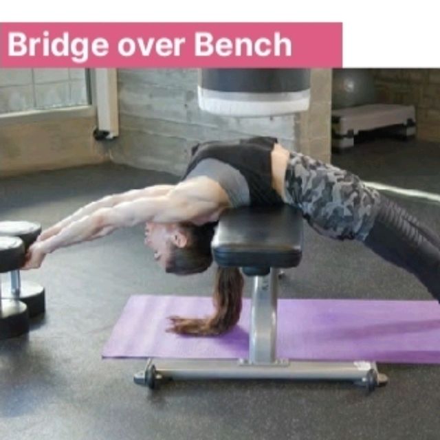 Bridge Over Bench by Christina H. - Exercise How-to - Skimble