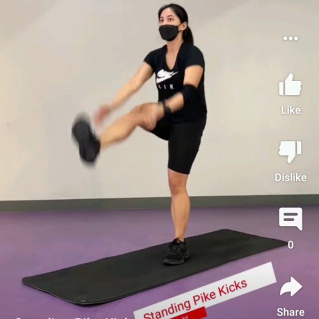 Standing Pike Kicks by Carmina Viniegra - Exercise How-to - Skimble