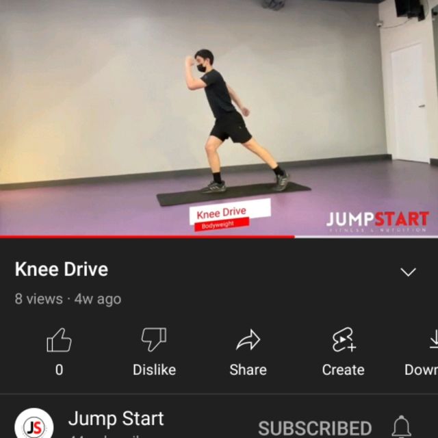 Knee Drive by Carmina Viniegra - Exercise How-to - Skimble