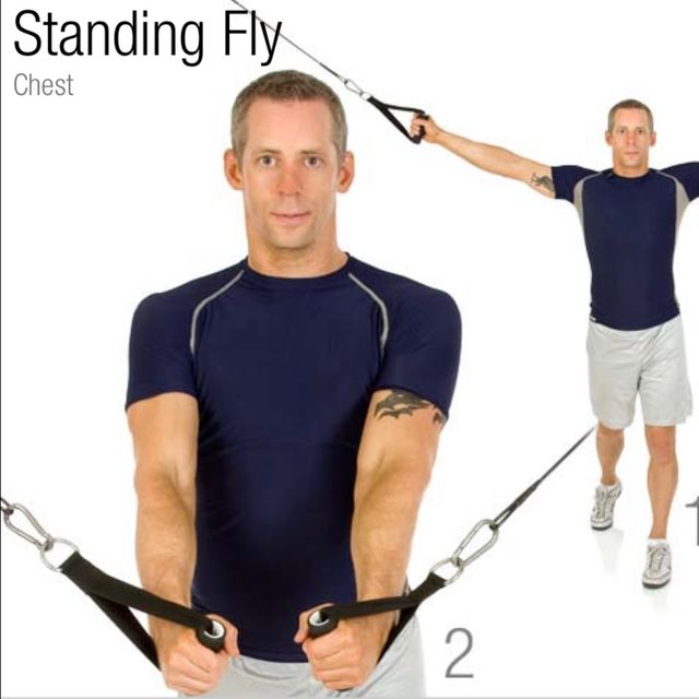 Cable Standing Fly by Brian L. Fontenot - Exercise How-to - Skimble