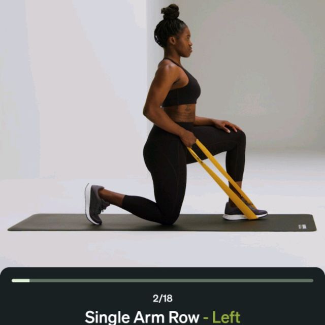 Single Arm Row With Band - Left by Rajeswari D. - Exercise How-to - Skimble