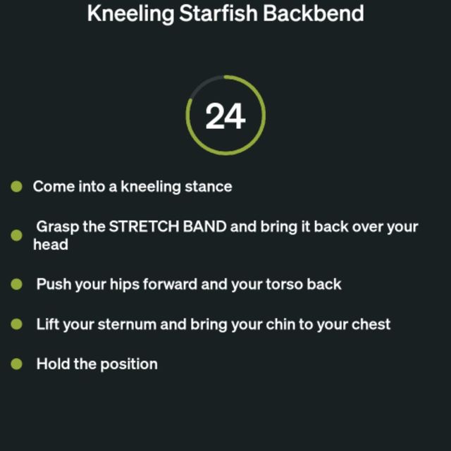 Kneeling Starfish Backbend With Band by Rajeswari D. - Exercise How-to ...