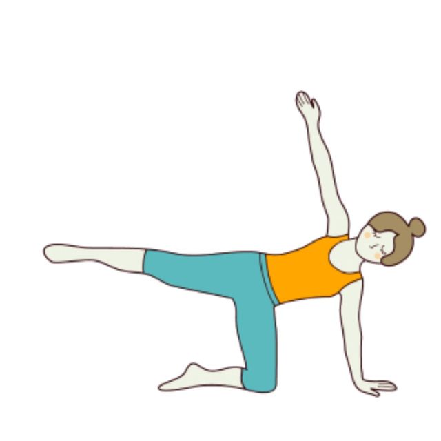 Right Kneeling Half Moon by 𝔻𝕖𝕤𝕖𝕣𝕥 𝔽𝕠𝕩🦊 🌟 - Exercise How-to - Skimble