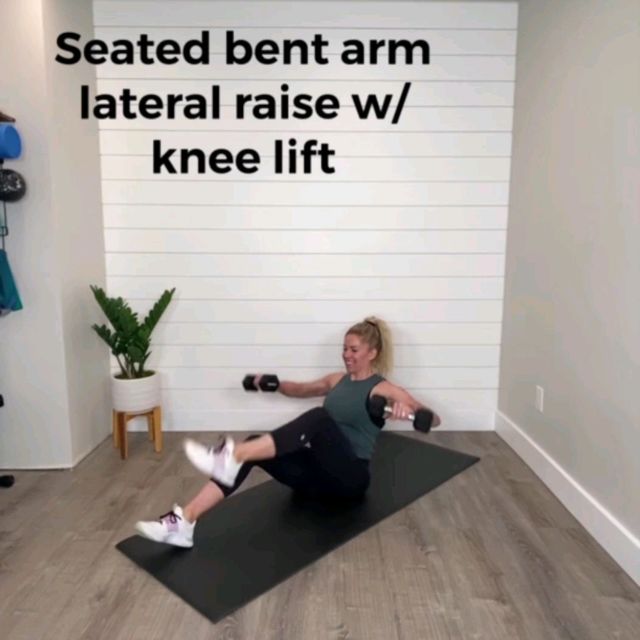 Knee lift with dumbell by Susanne H. - Exercise How-to - Skimble