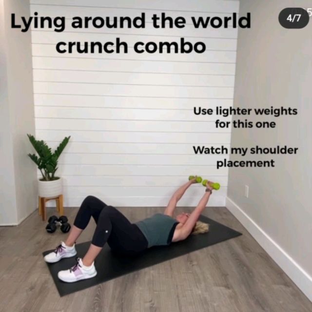 Crunch Combo by Susanne H. - Exercise How-to - Skimble