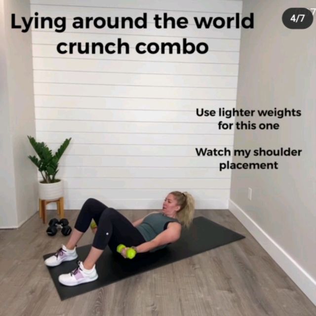 Crunch Combo by Susanne H. - Exercise How-to - Skimble