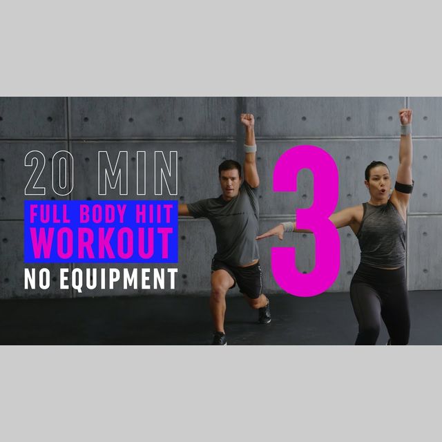 20 Min Full Body HIIT Workout 3 / Intense Fat Burning & Toning Cardio ...