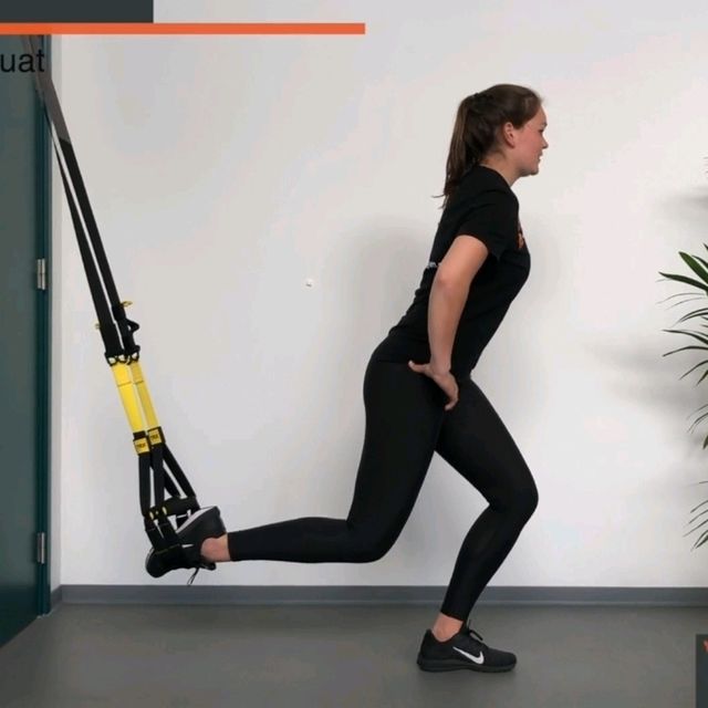 Single Leg Squat TRX by Karen L. - Exercise How-to - Skimble