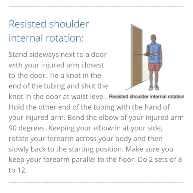 SHOULDER INTERNAL ROTATION standing by Vincent H. - Exercise How-to ...