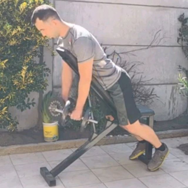 incline bench DB row by Francisco Perez - Ejercicio Cómo hacerlo - Skimble