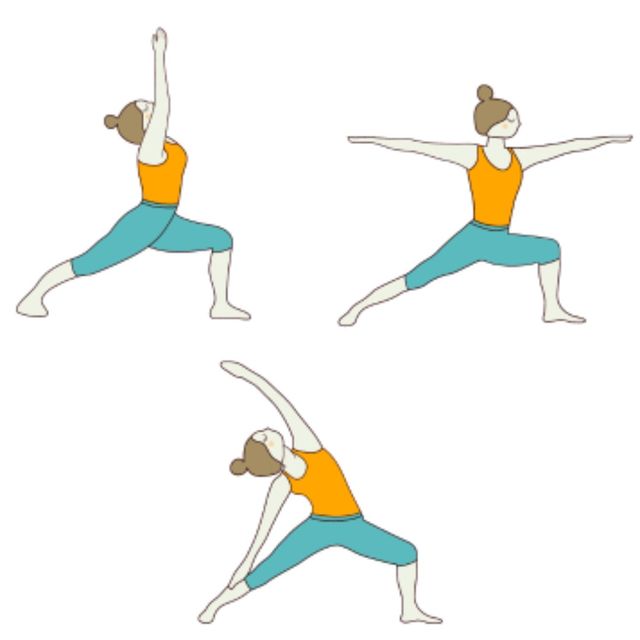 Warrior 1 To Reverse Warrior Flow by 𝔻𝕖𝕤𝕖𝕣𝕥 𝔽𝕠𝕩🦊 🌟 - Exercise How-to ...