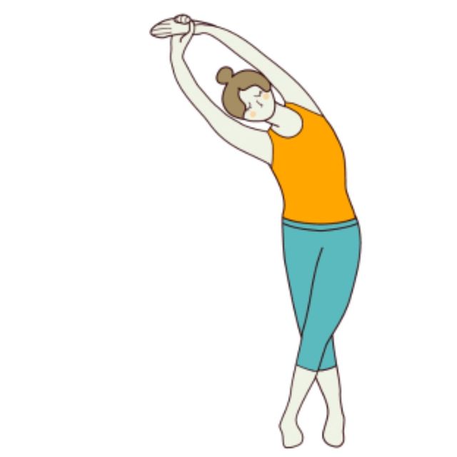Standing Side Stretch Pose Legs crossed by 𝔻𝕖𝕤𝕖𝕣𝕥 𝔽𝕠𝕩🦊 🌟 - Exercise How ...
