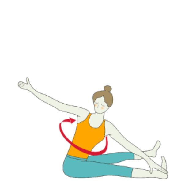 Revolved Seated Straddle Flow by 𝔻𝕖𝕤𝕖𝕣𝕥 𝔽𝕠𝕩🦊 🌟 - Exercise How-to - Skimble