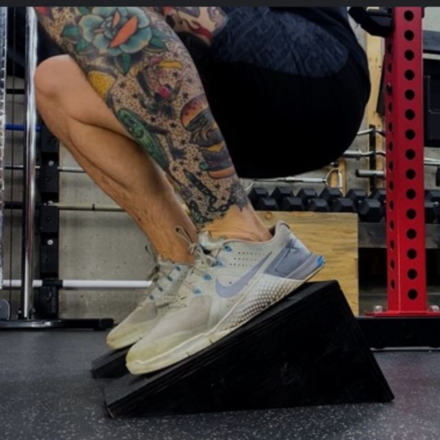 Slant Board Front Squat by Kyle Derkson - Exercise How-to - Skimble