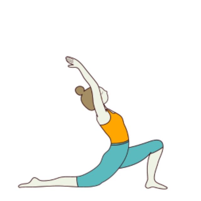 Low Lunge Pose Right by 𝔻𝕖𝕤𝕖𝕣𝕥 𝔽𝕠𝕩🦊 🌟 - Exercise How-to - Skimble