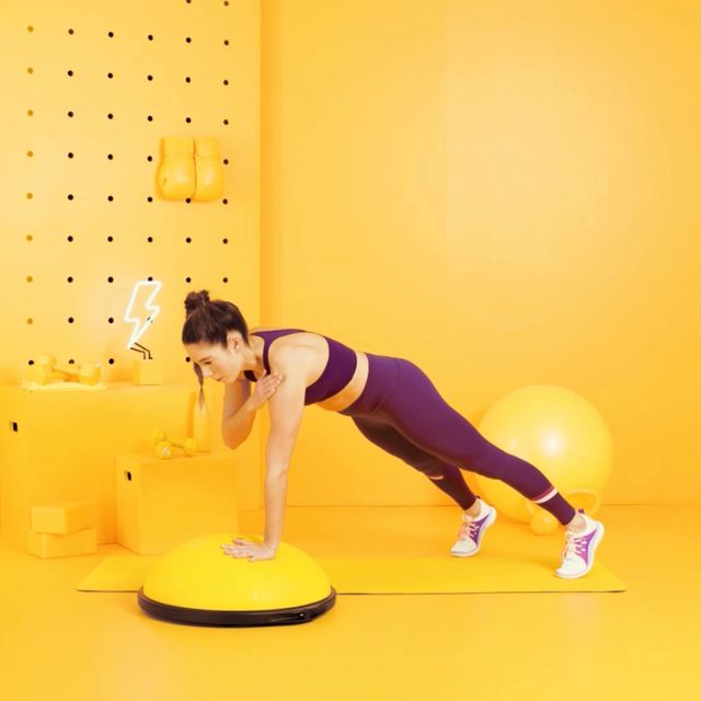 Bosu Plank Shoulder Touches by Ömer Köseoğlu - Exercise How-to - Skimble