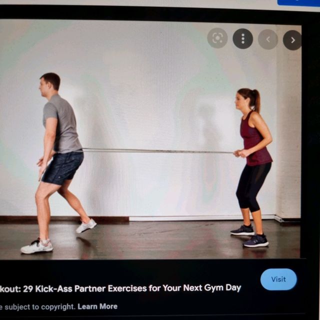 Partner Band Squat Jump - Exercise How-to - Workout Trainer by Skimble