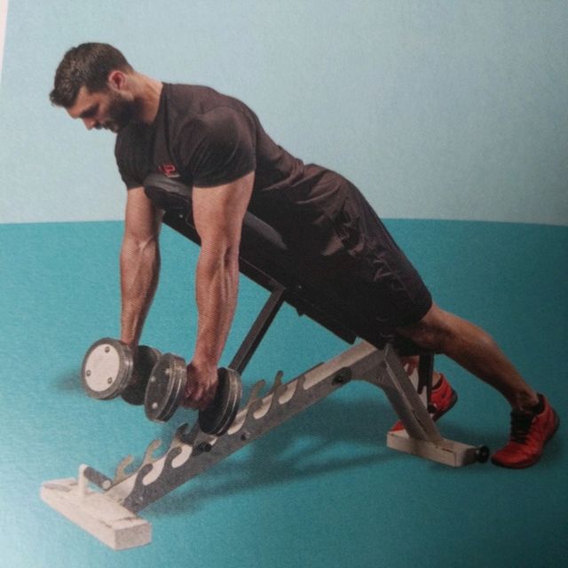 Incline Reverse Dumbbell Row by Jim B. - Exercise How-to - Skimble