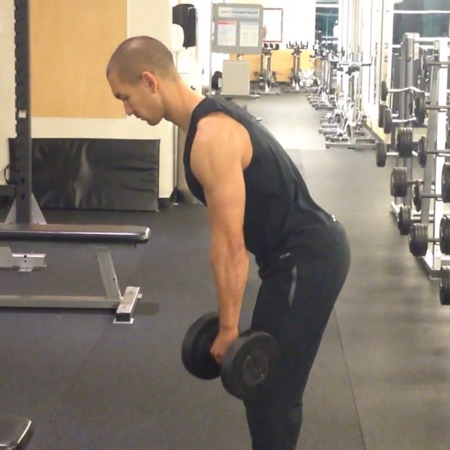 One Arm Bent-over Shrug (L) by Ömer Köseoğlu - Exercise How-to - Skimble