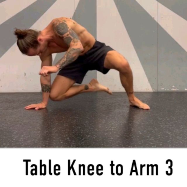 Table Knee To Arm by Alex 🌊. - Exercise How-to - Skimble