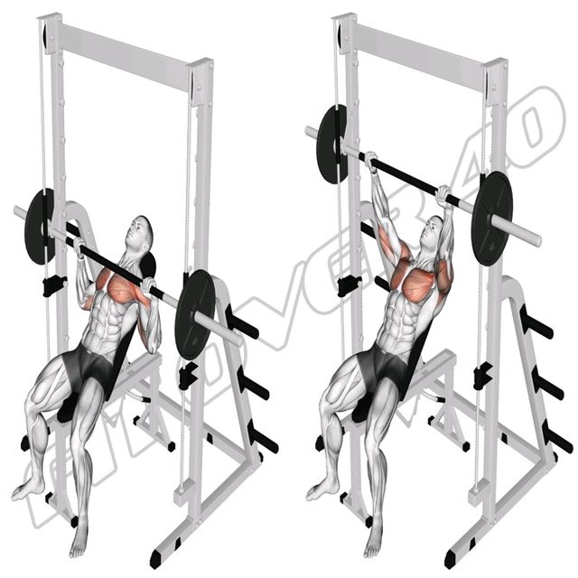 Smith Incline Bench Press by Ftf40 Jan - Exercise How-to - Skimble