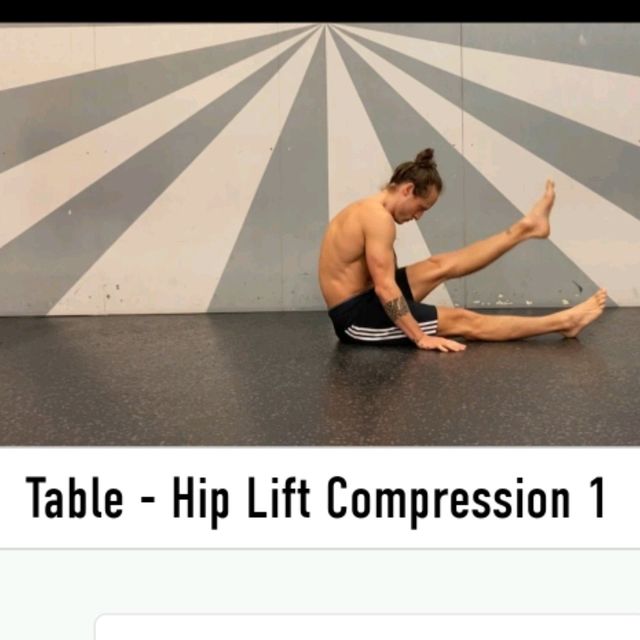Table-Hip Lift Compression by Alex 🌊. - Exercise How-to - Skimble
