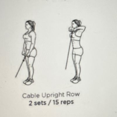 Upright Row Cable by Stacey S. - Exercise How-to - Skimble