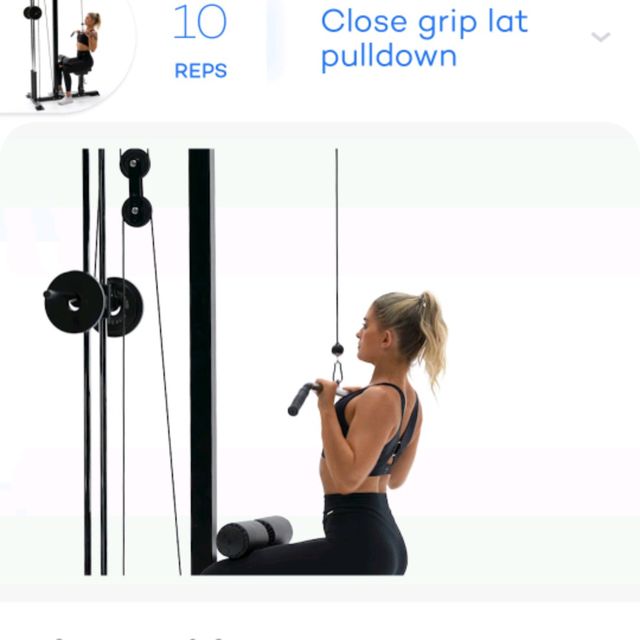 Close Grip Pull Down by Manuela B. - Exercise How-to - Skimble