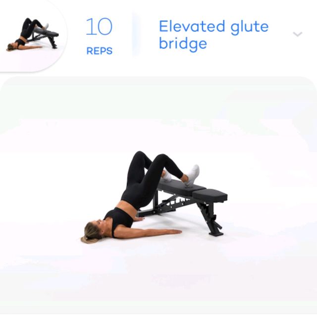 Elevated Glute Bridge by Manuela B. - Exercise How-to - Skimble
