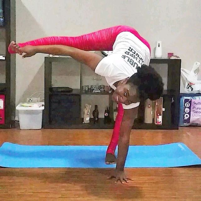 Left Forward Bend Side Leg Raise by Sampin B. - Exercise How-to - Skimble
