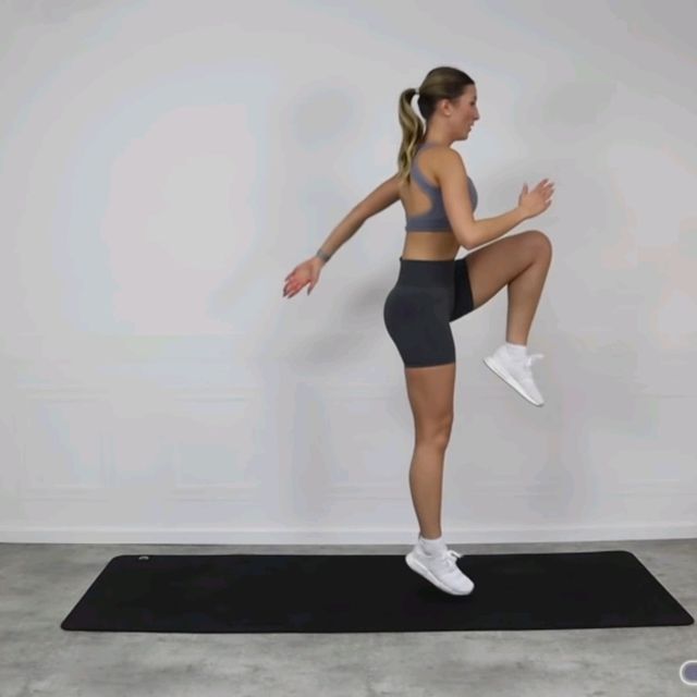 Knee Tuck Jump To SLDL by Erinn Shea - Exercise How-to - Skimble