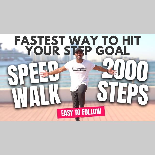 Speed Walk at Home Workout | 2000 steps in 13 minutes | Walking - Free ...