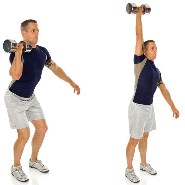 Left Arm Push Press by Alli 🖤 - Exercise How-to - Skimble