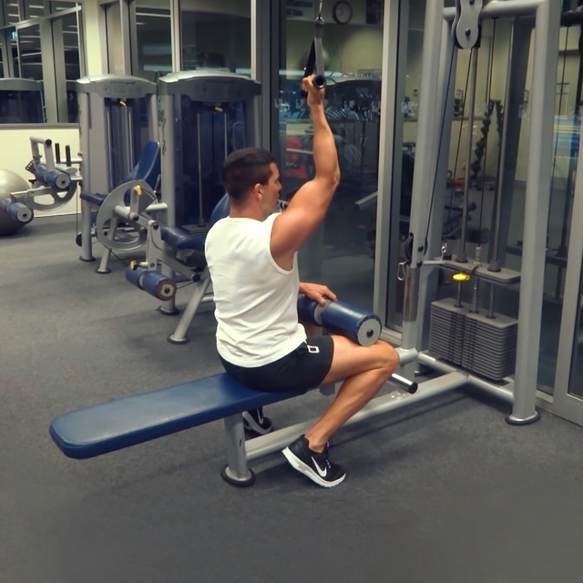 One Arm Pull-down (R) by Ömer Köseoğlu - Exercise How-to - Skimble