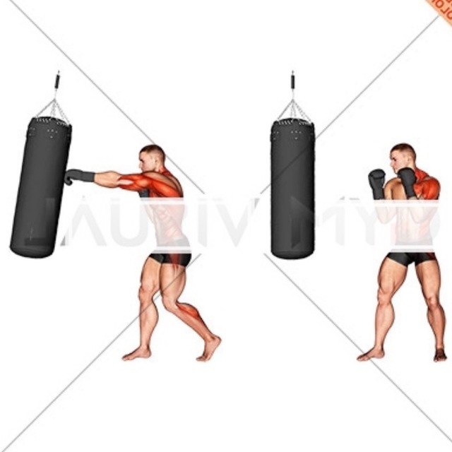 Left Heavy Bag Cross by Elliott Konieczka - Exercise How-to - Skimble