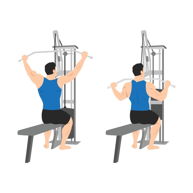 Wide Grip Lat Pulldowns by Joshua Lion - Exercise How-to - Skimble