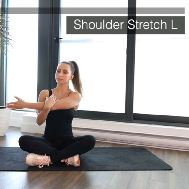 Shoulder Stretch L by Angel Ehrlich - Exercise How-to - Skimble
