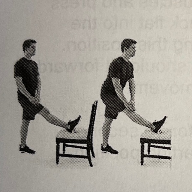 Hamstring Chair Stretch by Courtney Gulledge Gibeault - Exercise How-to ...