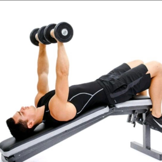 Dumbbell Decline Chest Press by Neale Davis - Exercise How-to - Skimble