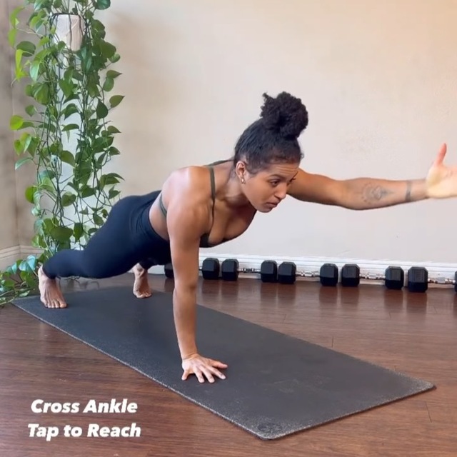 Cross Ankle Touch To Reach by Deanna B. - Exercise How-to - Skimble