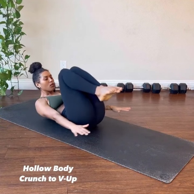 Hollow Body Crunch To V Up by Deanna B. - Exercise How-to - Skimble